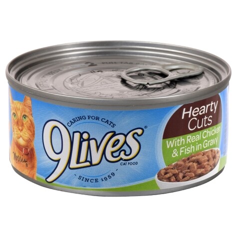 9 Lives Hearty Cuts Chicken & Fish Cat Food