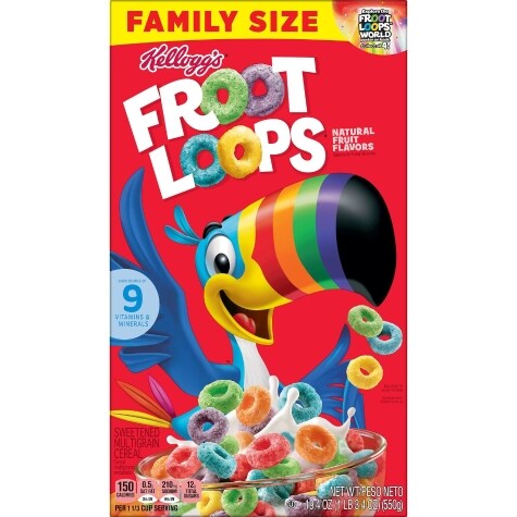 Kellogg's Original Froot Loops Breakfast Cereal, 19.4-oz.