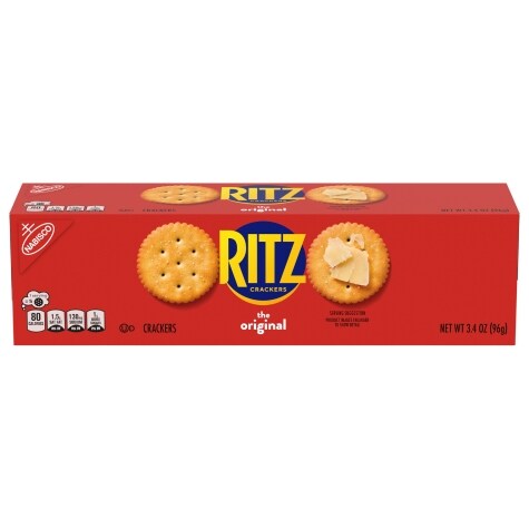RITZ Original Crackers, Snacks for Kids and Adults, Lunch Snacks, 3.4 ...