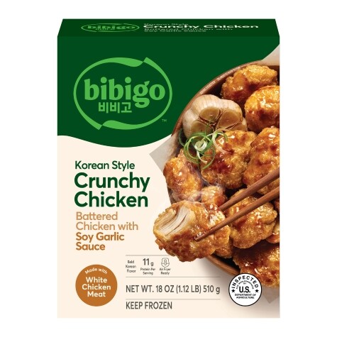 Bibigo Korean Style Crunchy Chicken Soy Garlic Sauce 6 count