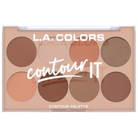 L.A. Colors Contour Palette in Medium to Deep, 1.04 oz.