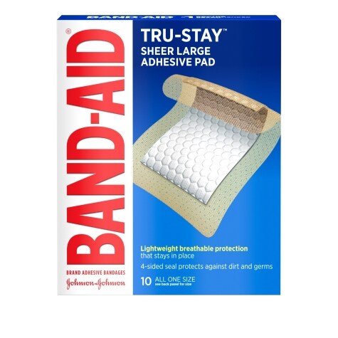Band-Aid Tru-Stay Large Adhesive Bandages, 10 ct.