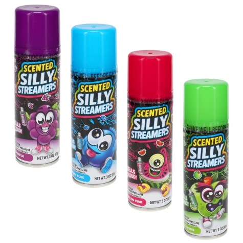Silly String Spray Streamer, 3 oz. Assorted