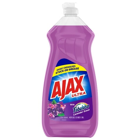 Ajax Ultra Liquid Dish Soap with Fabuloso - Lavender Scent, 40 fl oz ...