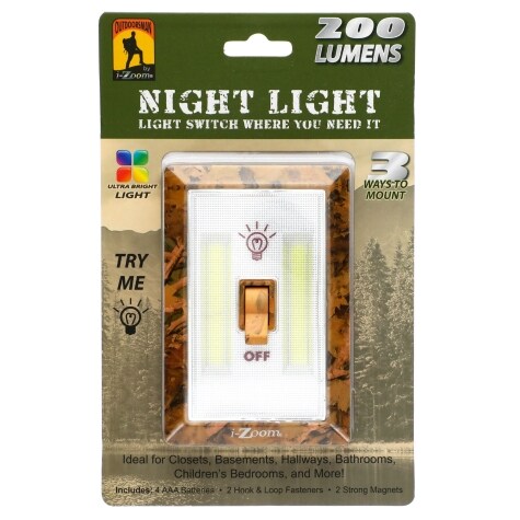 i-Zoom Mountable Wireless Night Light Switches