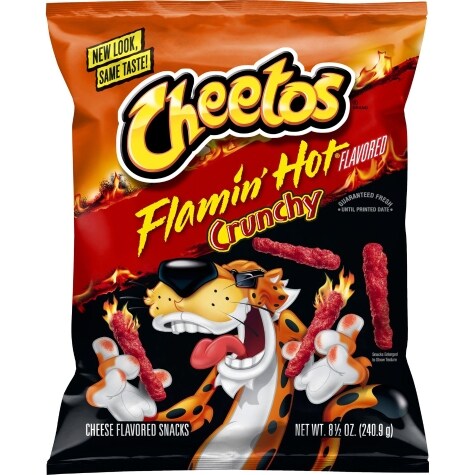 Cheetos Crunchy Cheese Flavored Snacks Flamin' Hot Flavored 8.5 Oz