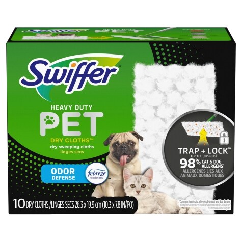 Swiffer Sweeper Pet Heavy Duty Multi-Surface Dry Cloth Refills for ...