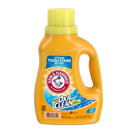 Arm & Hammer Plus OxiClean Fresh Scent, 25 Loads Liquid Laundry ...