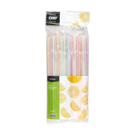Family Chef Flexible Straws | Family Dollar
