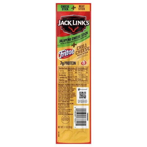 Jack Link's Flavored Meat Stick Fritos Chili Cheese And Jalapeno Cheese ...