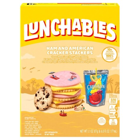 Lunchables Ham and American Cracker Stackers with Chocolate Chip ...