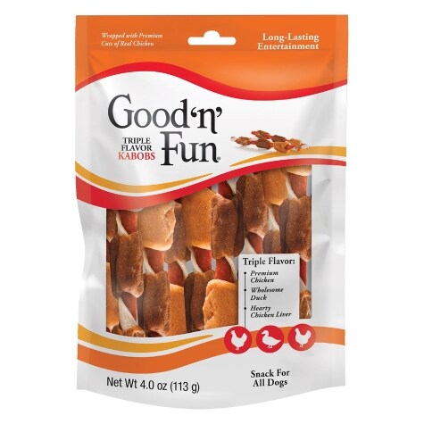 Healthy Hide Dog Treats - Good N' Fun Triple Flavor Kabobs, 4 oz.