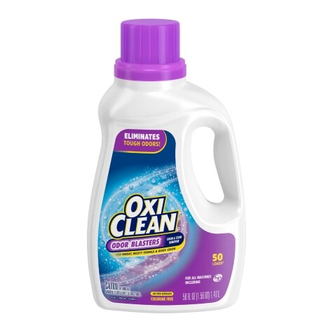 OxiClean Odor Blasters Odor & Stain Remover Laundry Booster Liquid, 50-oz.