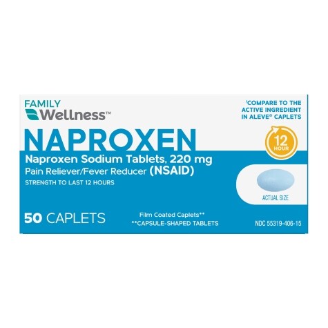 GoodSense Naproxen Sodium Caplets, 50-ct. Boxes