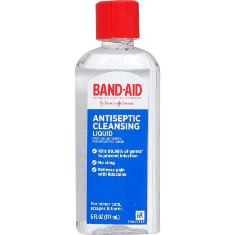 Band-Aid Brand Antiseptic Cleansing Liquid, First Aid Antiseptic Wash ...