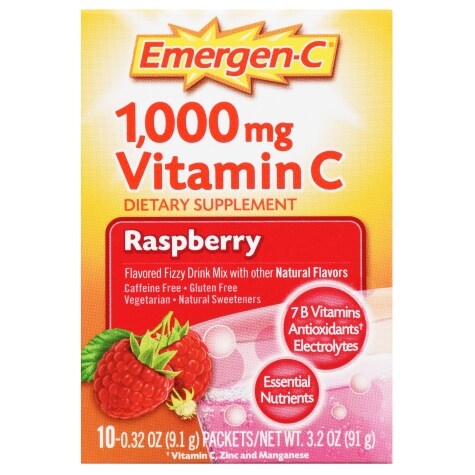 Emergen-C Raspberry Vitamin C Packets, 10 ct.