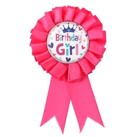 Pink "Birthday Girl" Award Ribbons
