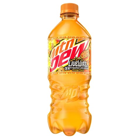 Mtn Dew Live wire DEW Soda Sparked With Natural & Artificial Orange ...