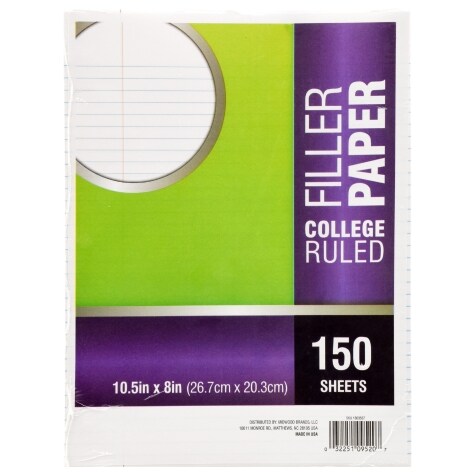 College-Ruled Filler Paper, 150 ct. | Family Dollar