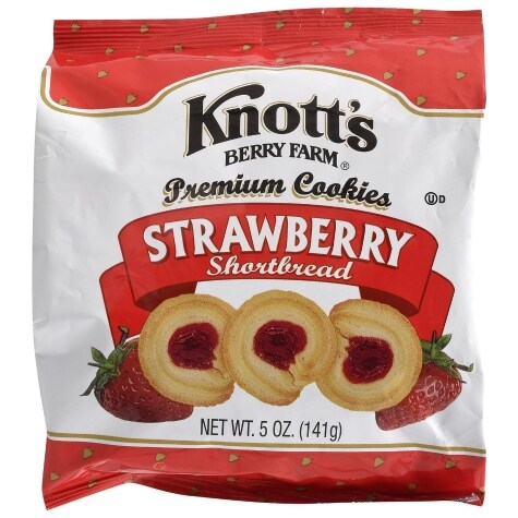 Knotts Strawberry Shortbread Cookies, 5 oz.