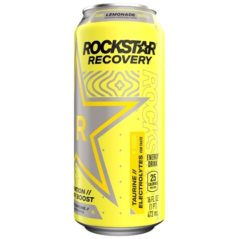 Rockstar Recovery Lemonade Energy Drink, 16-fl oz. Can