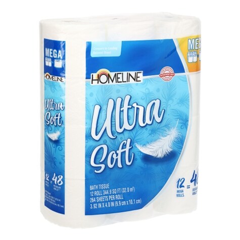 Homeline Ultra Soft Mega Roll Bath Tissue, 12 ct.
