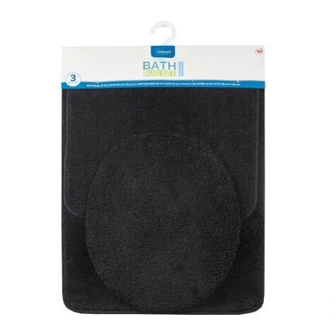 Interiors By Design Assorted Bath Rugs, 3-pc. Set | Family Dollar
