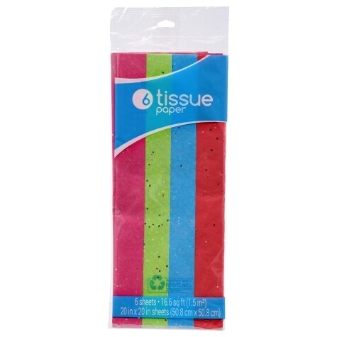 Colorful Sparkle Tissue Paper, 6 ct.