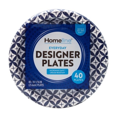 Homeline Paper Plates, 40 ct.