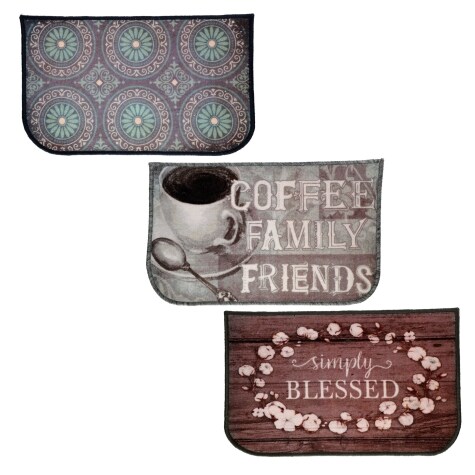 Assorted Family Chef Kitchen Slice Rug, 17.5x28 in.