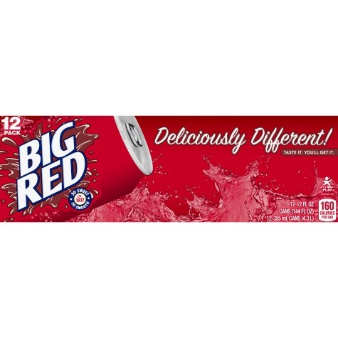 Big Red Soda, 12 fl oz cans, 12 pack