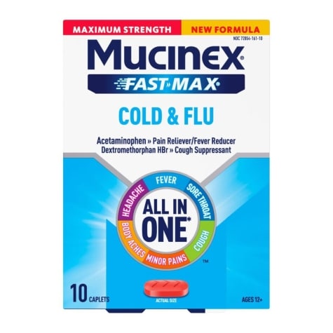Mucinex Fast Max Cold & Flu Caplets, 10 ct.