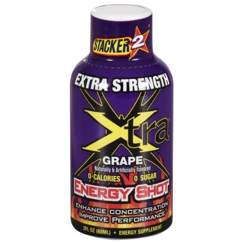 Stacker 2 Xtra Energy Shot - Grape, 2 oz.