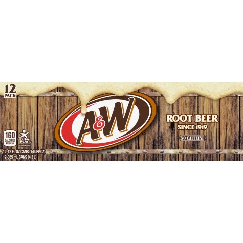 A&W Root Beer Soda, 12 fl oz cans, 12 pack | Family Dollar