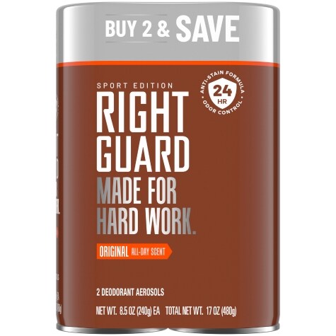 Right Guard Sport Original Antiperspirant Aerosol Spray for Men, 8.5 oz ...
