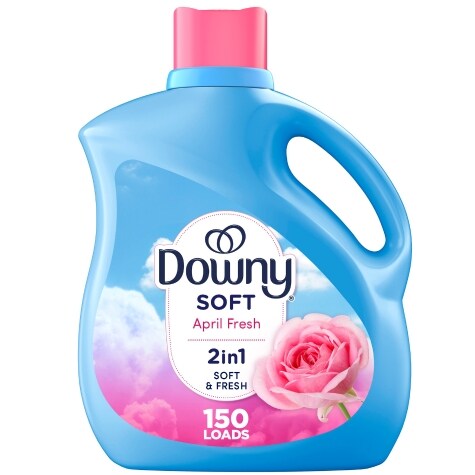 Downy Soft, 2 in 1 Soft and Fresh Liquid Fabric Softener, April Fresh ...