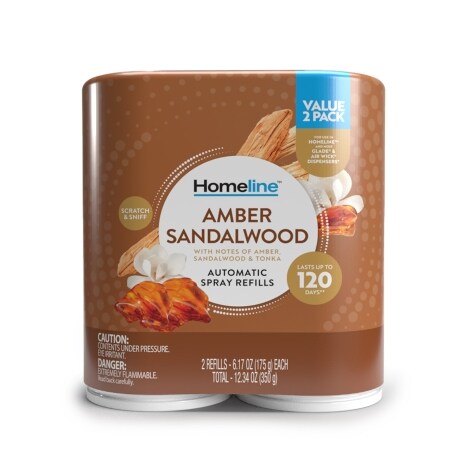 Homeline Amber Woods Automatic Refills, 2 ct.