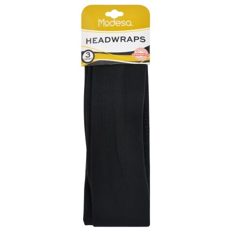 Modesa Black Headwraps, 3 ct. Assorted