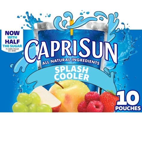 Capri Sun Splash Cooler Mixed Fruit Flavored Juice Drink Blend, 10 ct ...