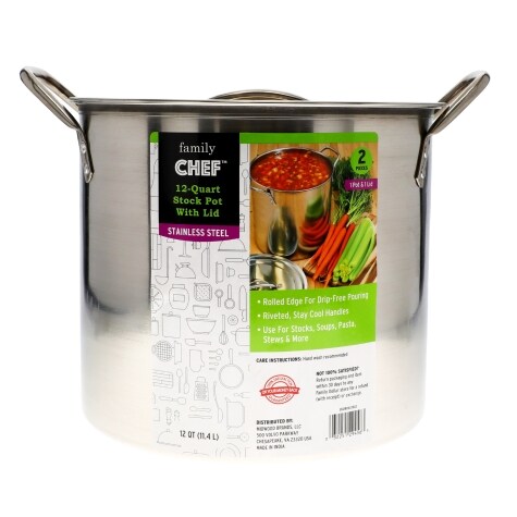 Family Chef Stock Pot, 12 qt.