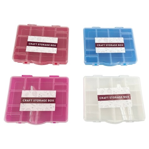 Mini compartmented craft box