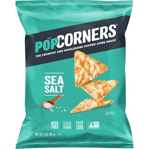PopCorners Sea Salt Popped-Corn Snack, 3 Oz