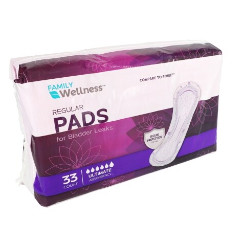 Family Wellness Pads Ultimate - Regular, 33 ct.