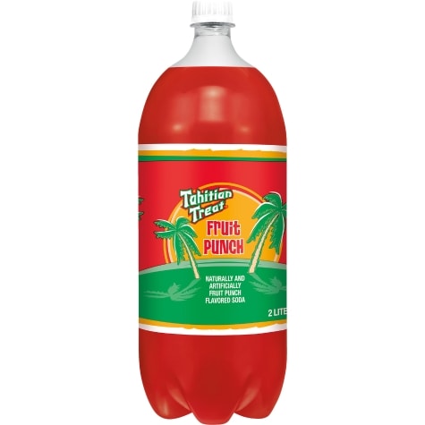 Tahitian Treat Fruit Punch Soda, 2 L bottle