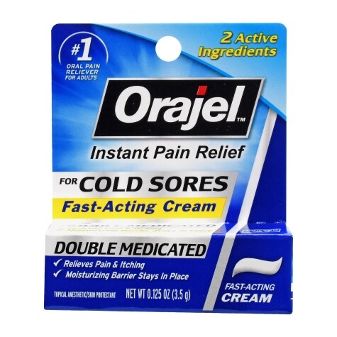 Orajel Cold Sore Pain Relief Cream, .125-oz. Tubes