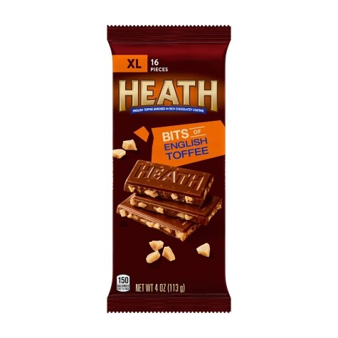 HEATH Chocolatey English Toffee XL, Candy Bar, 4 oz (16 Pieces ...