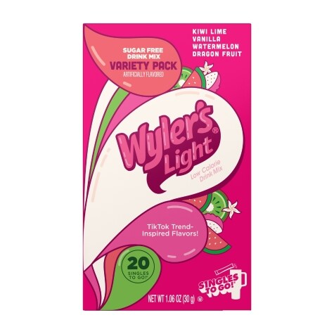 Wyler's Light Watertok Assorted Flavors Drink Sticks, 20ct