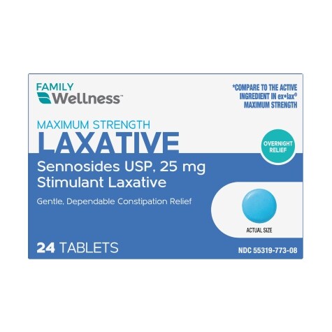 Family Wellness Maximum Strength Laxatives, 24 ct.