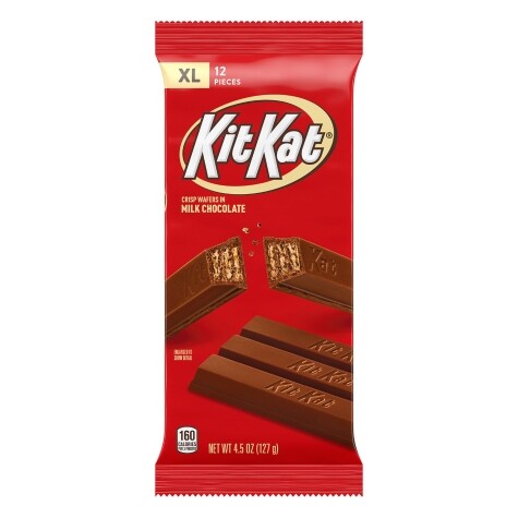 KIT KAT® Milk Chocolate Wafer XL Candy Bar, 4.5 oz (12 Pieces) | Family ...