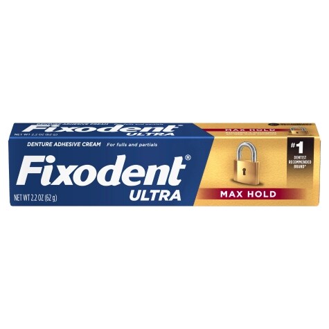 Fixodent Ultra Max Hold Denture Adhesive, 2.2 oz. | Family Dollar